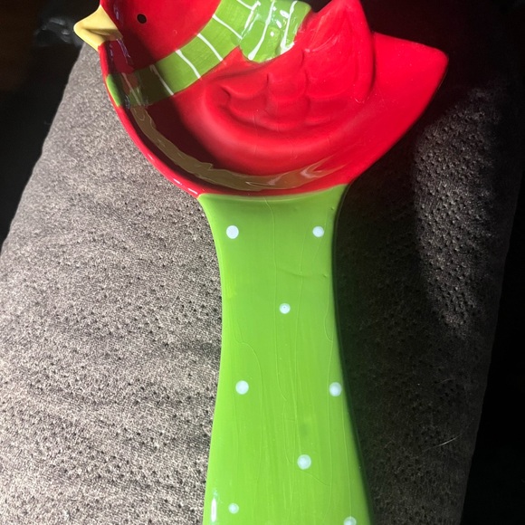 Pier 1 | Kitchen | Pier Red And Green Bird Spoon Rest | Poshmark